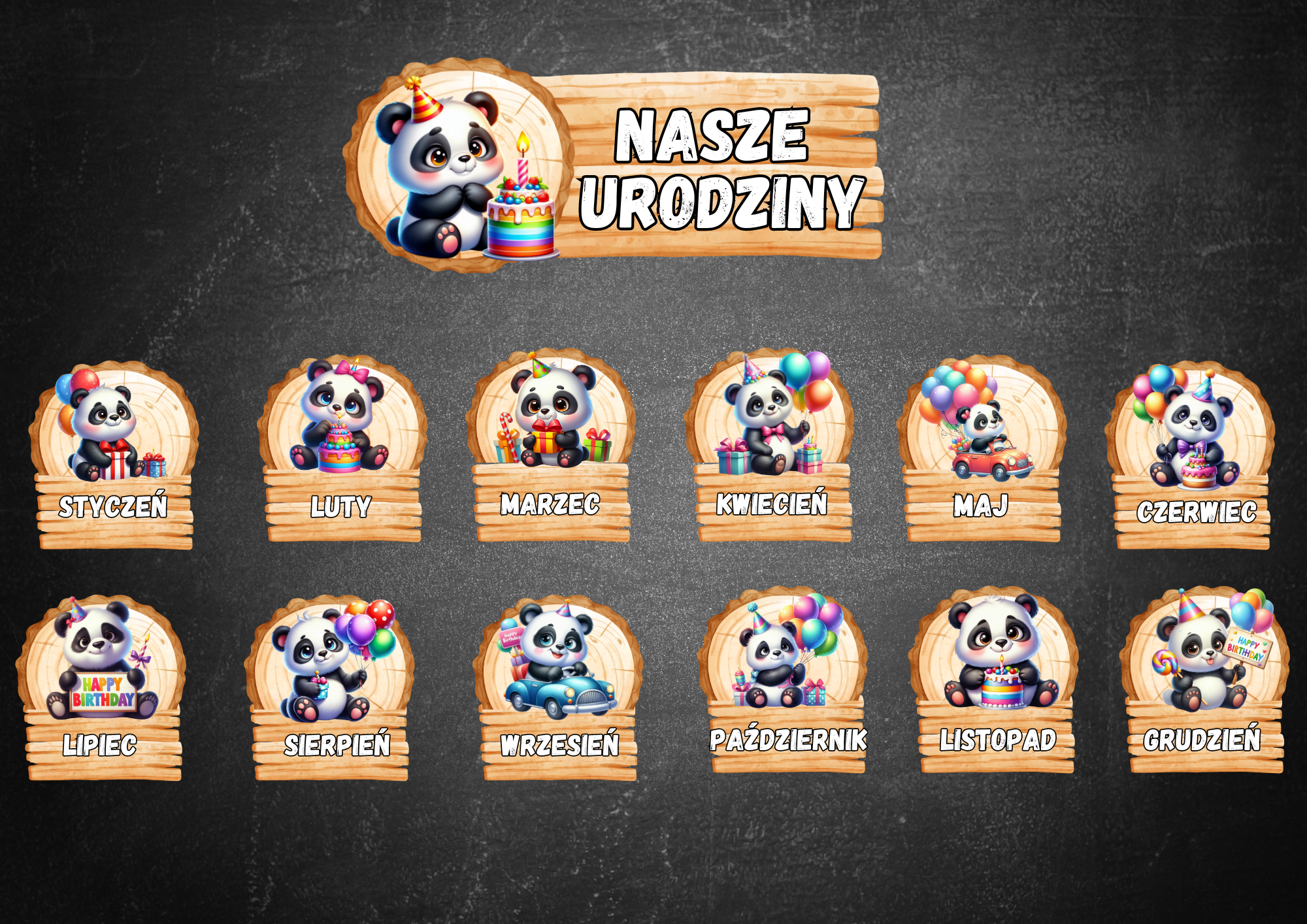 ZESTAW URODZINY PANDY - Akademia Młodego Nauczyciela